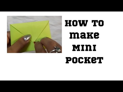 How to make paper mini pocket || crafts || easy|| step-by-step | NeeVee ...
