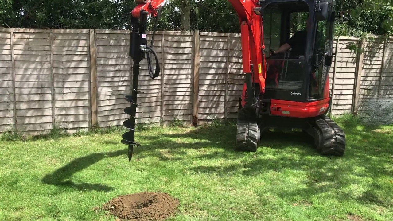 Mini Digger Auger / post hole borer - ebay uk by JLW Fabrications ...