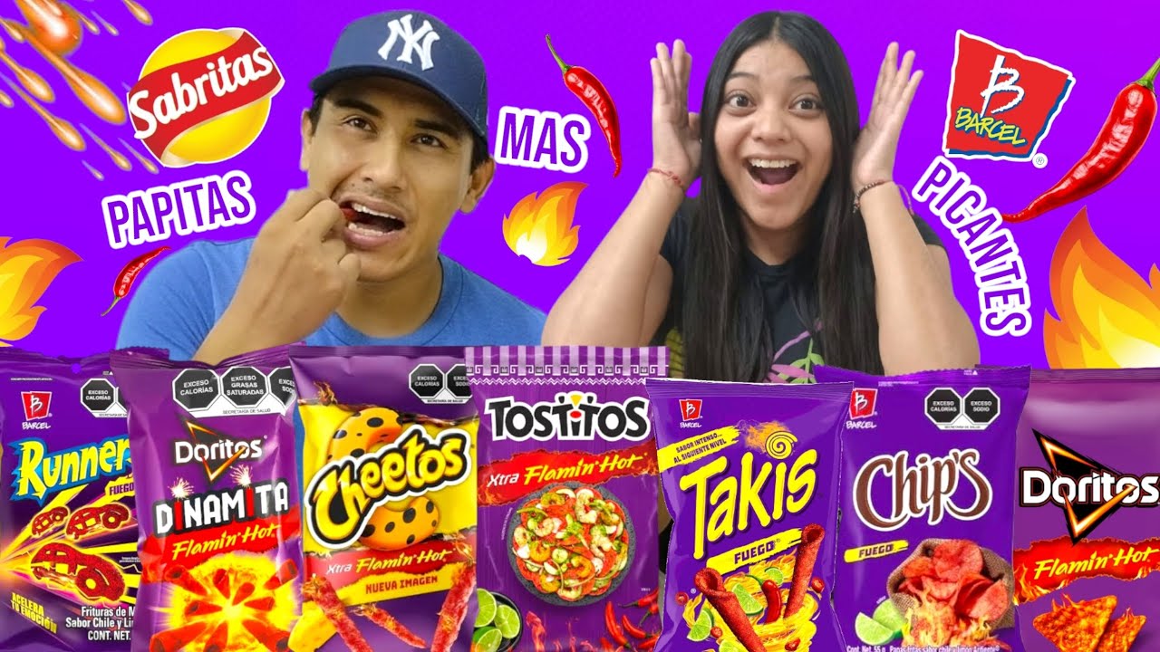 PROBANDO LAS PAPITAS MÁS PICANTES de la tiendita 🥵🔥😨 - YouTube