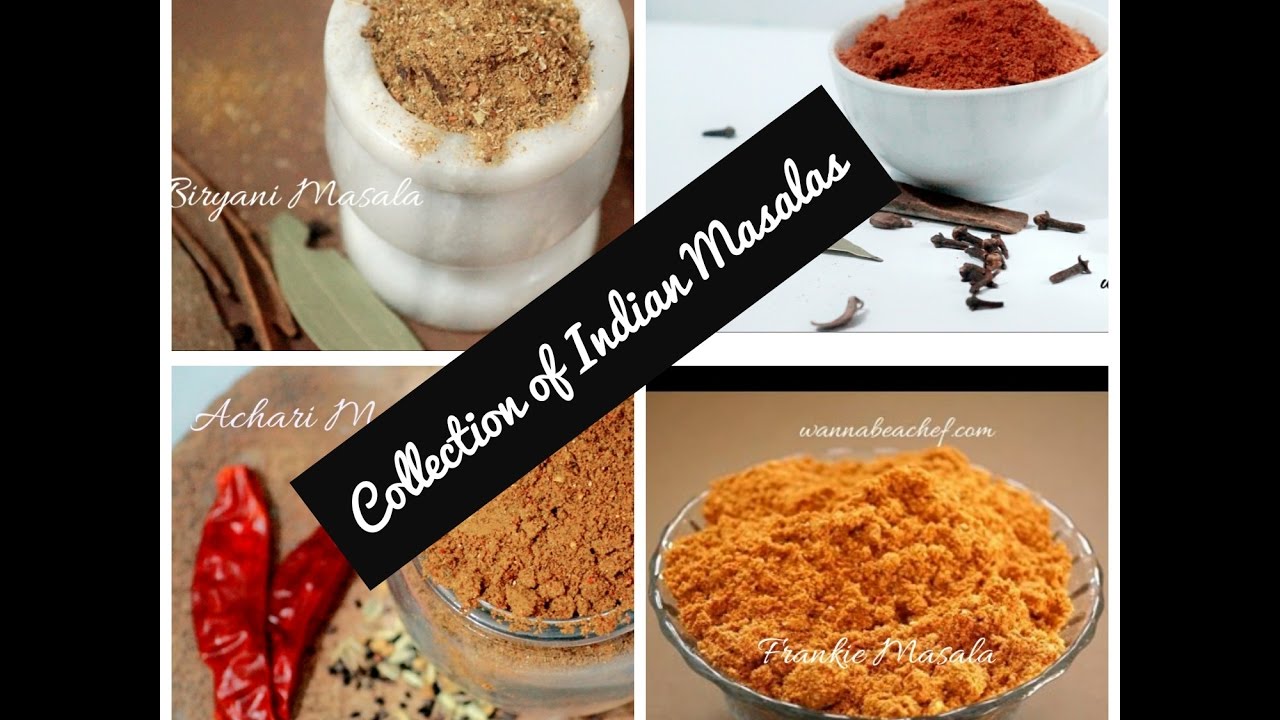 Indian Masalas - Collection of Homemade Indian Masalas - YouTube