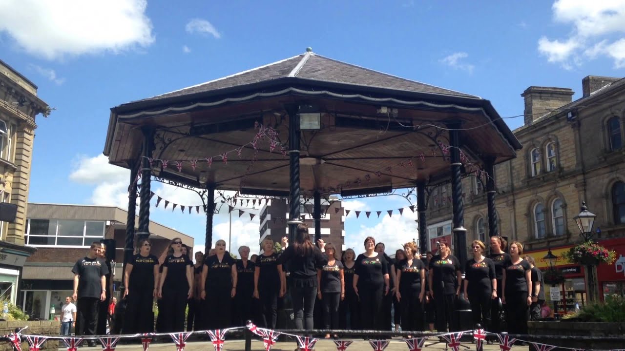 Clitheroe Pop Choir rocks Burnley Centre - YouTube