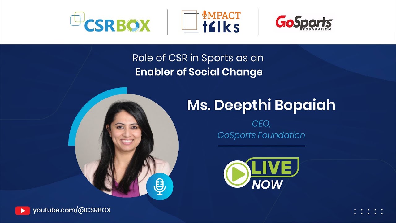 Impact Talk in conversation with Ms. Deepthi Bopaiah, CEO, GoSports ...