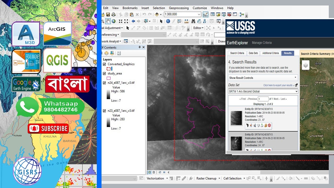 How to download SRTM DEM || HOW TO DOWNLOAD DEM FROM USGS EARTH ...
