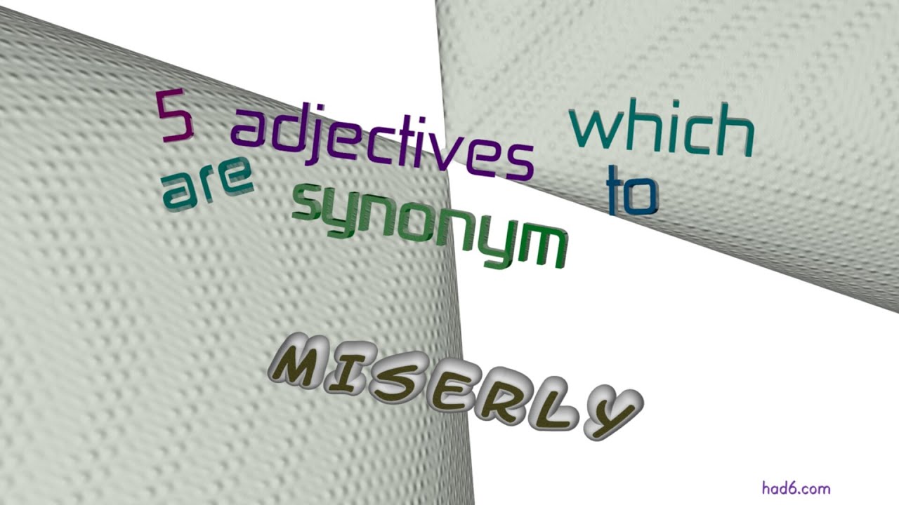 miserly - 6 adjectives similar to miserly (sentence examples) - YouTube