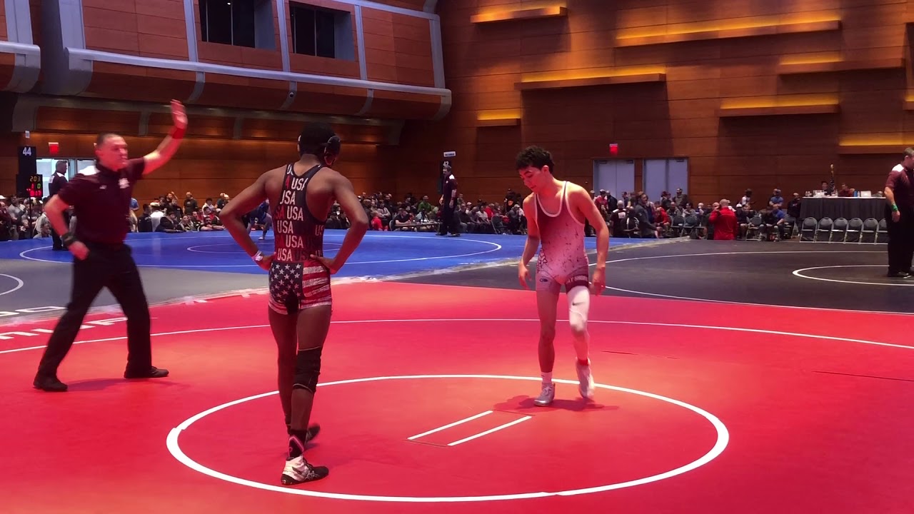 Elijah Rivera (NY) F Shamar Baines (MD) FALL Virginia Nationals - YouTube
