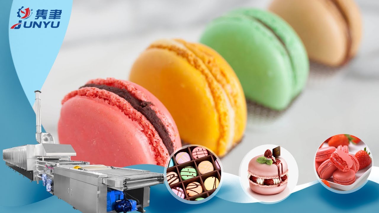 Full matic Industrial snack machine macaron production line macaron ...