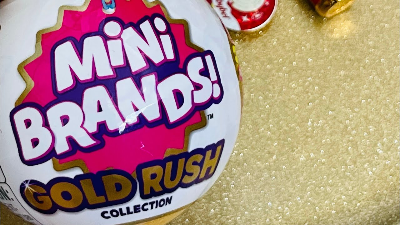 We found a rose gold Mini Brand! Gold Rush Collection | Toy Tiny - YouTube