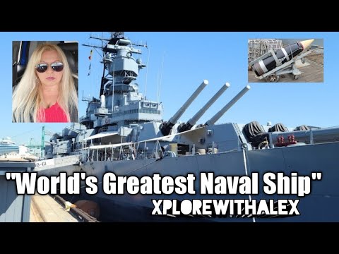 Battleship USS Iowa Museum Tour, Los Angeles, (San Pedro)CA. - YouTube