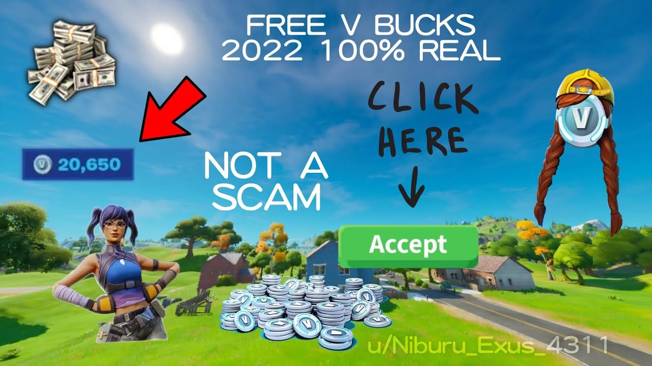 CLICK FOR FREE V-BUCKS!!! (NOT CLICKBAIT) - YouTube