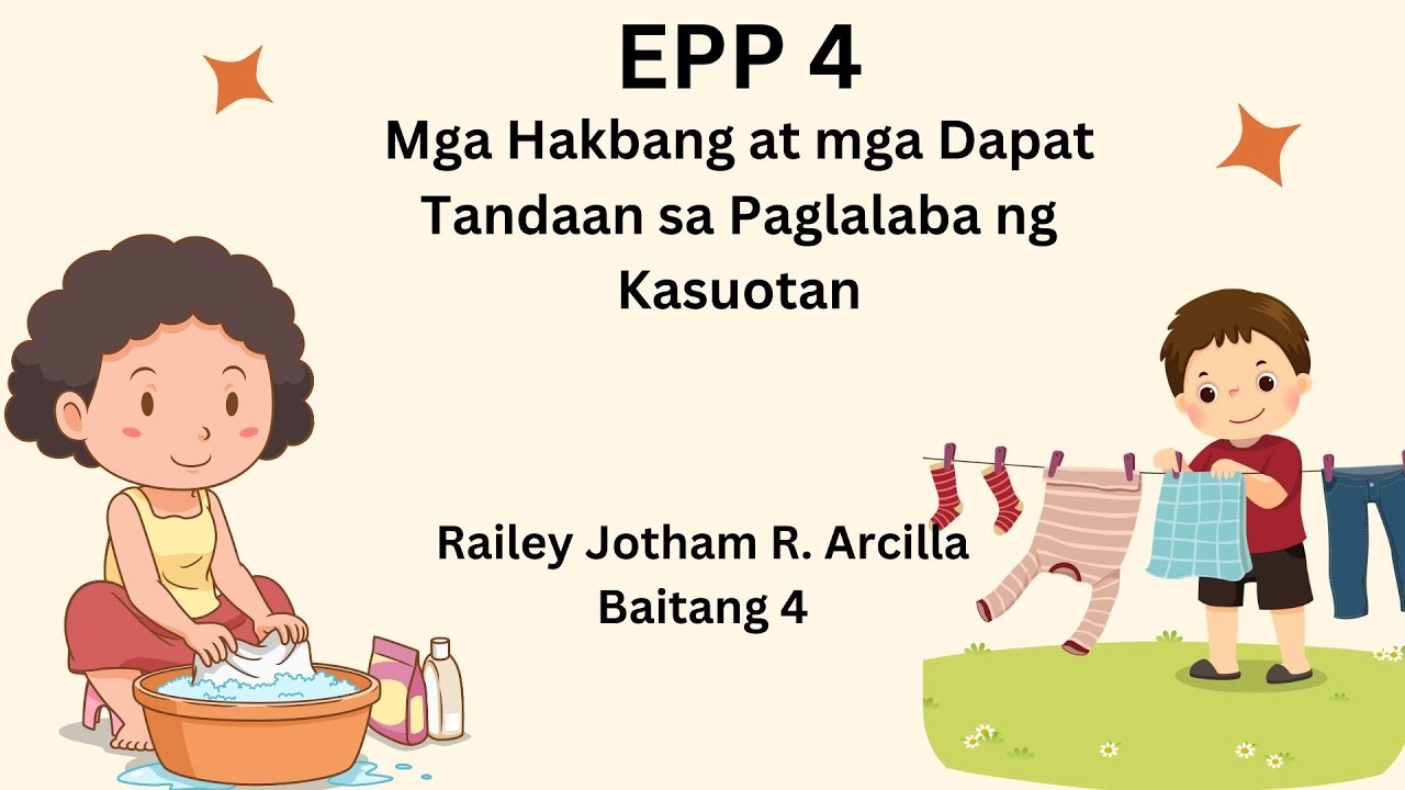 Mga Hakbang at mga Dapat Tandaan sa Paglalaba ng Kasuotan By Railey ...