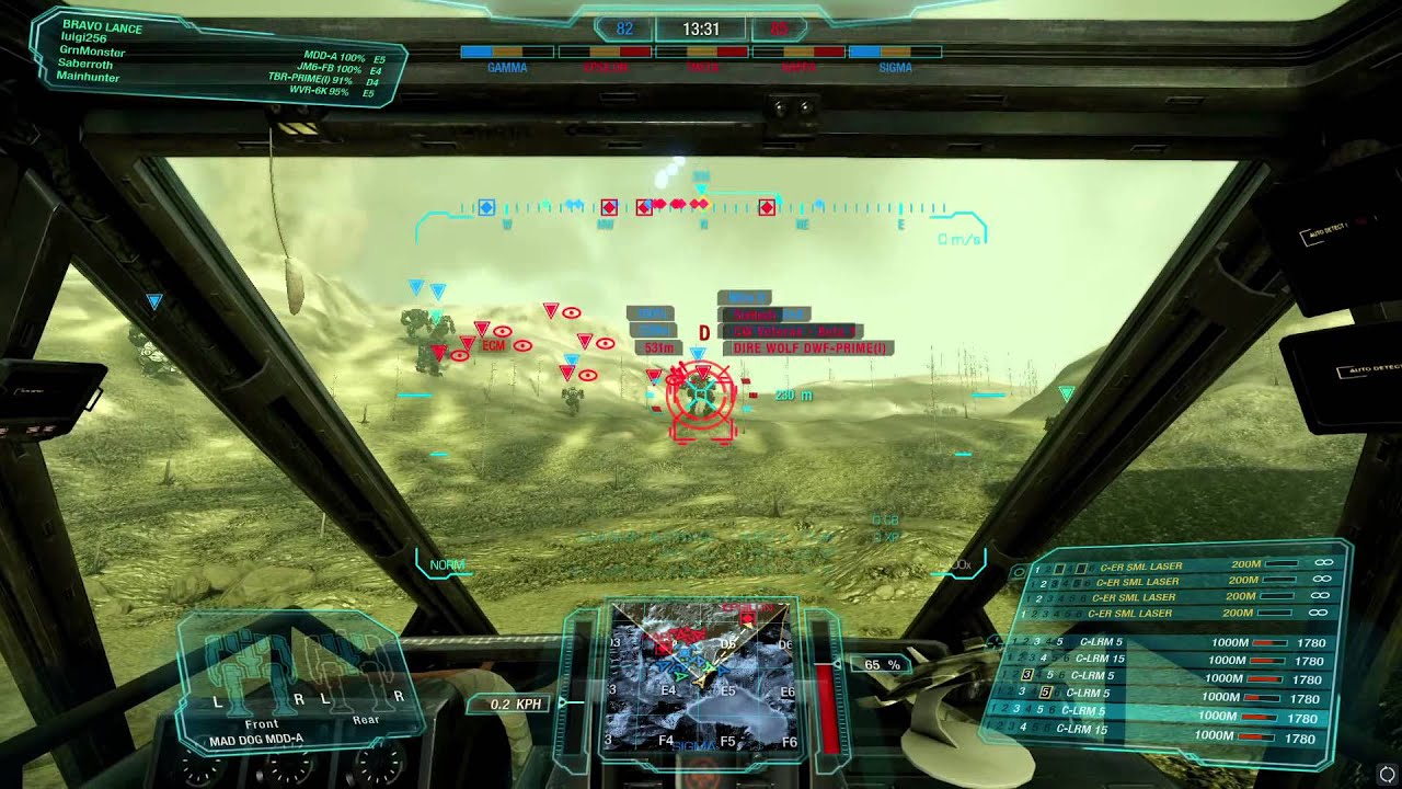 Mechwarrior Online MWO Mad Dog LRM 50 build - YouTube