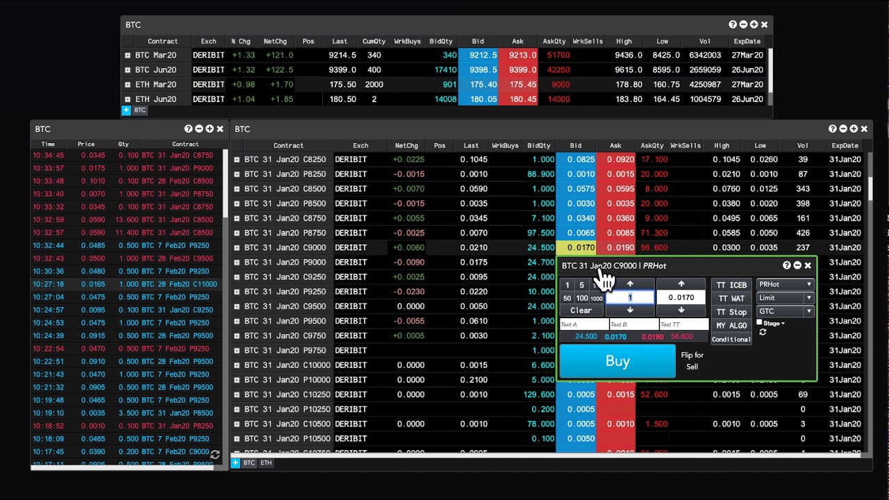 Trading Futures & Bitcoin - Use the TT platform to trade options on ...