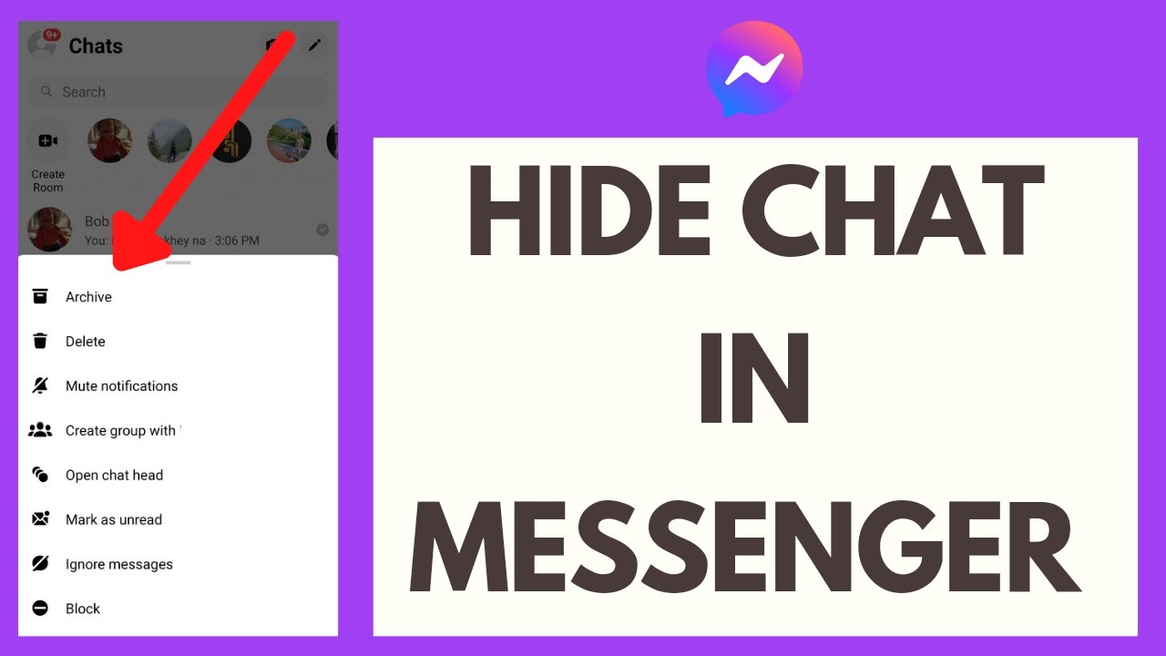 How to Hide Chat in Messenger | Hide Messenger Chats - YouTube