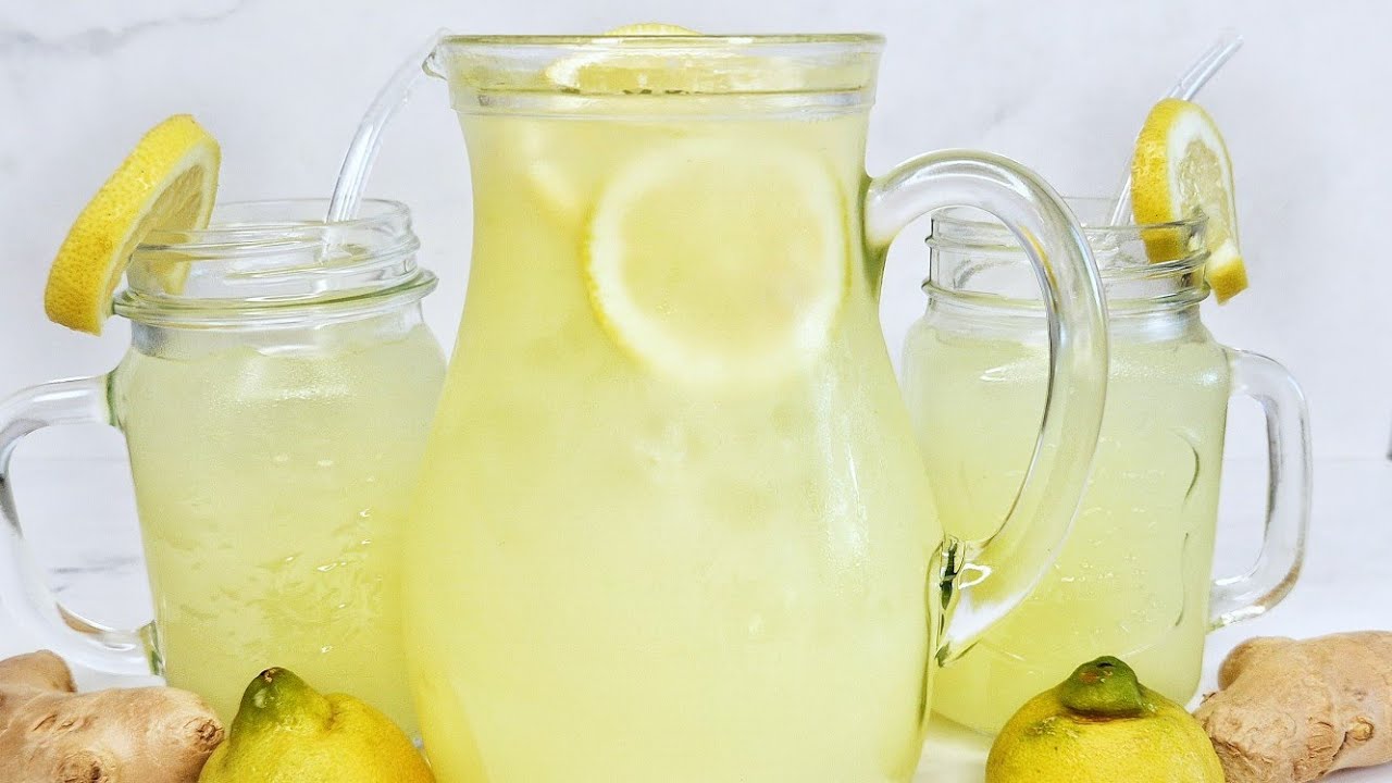 Refreshing Ginger Lemonade || Ginger Drink || Amazin Kitchen - YouTube
