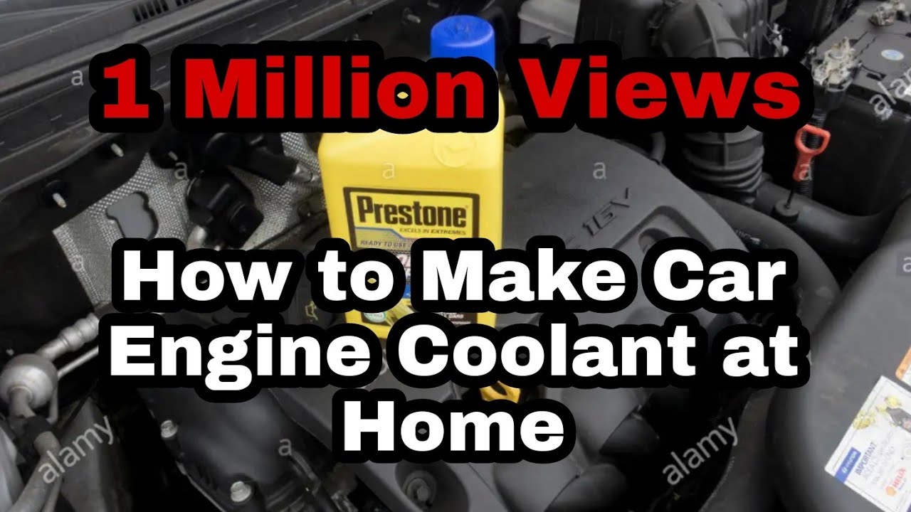 how to make car engine coolant at Home | Radiator | DIY | Gari ka ...