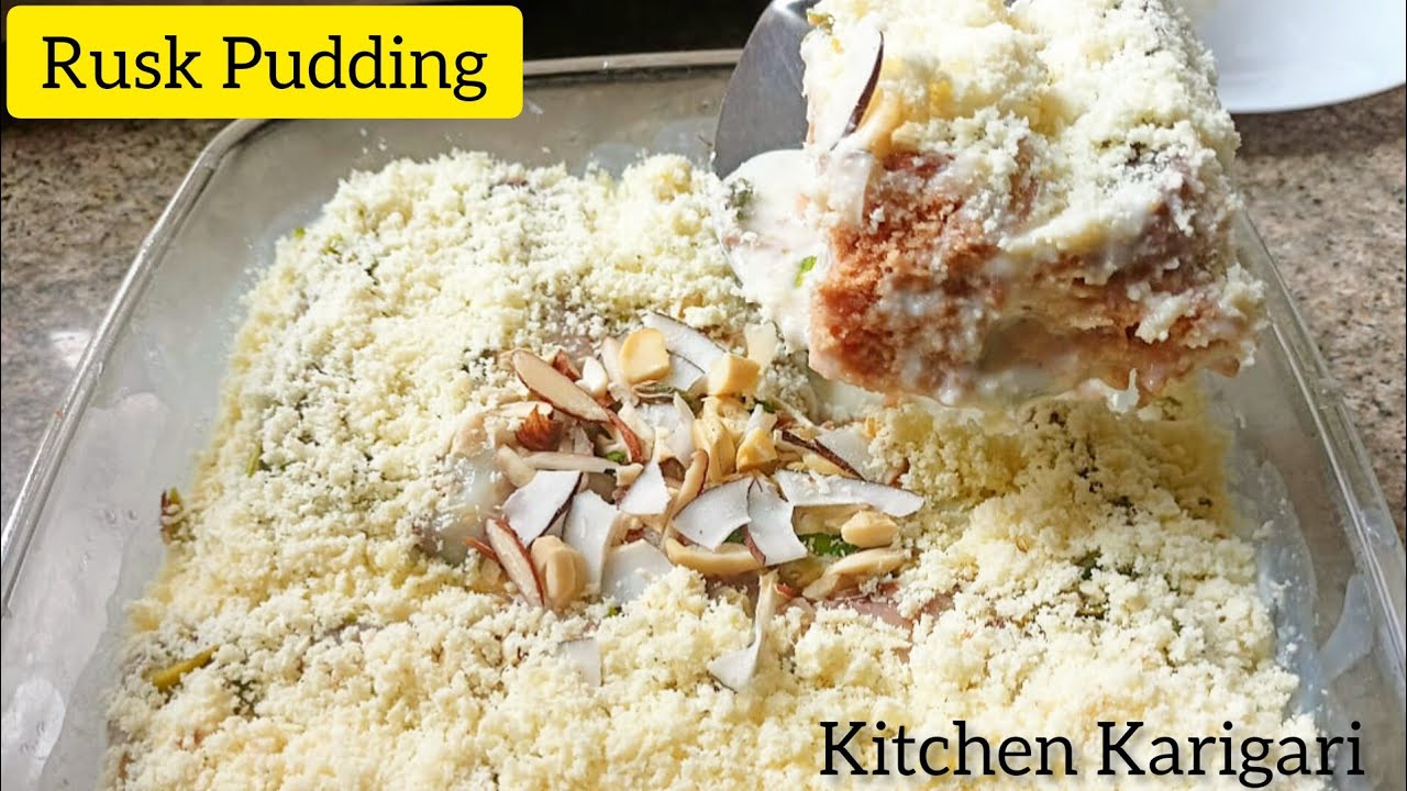 Rusk Pudding Recipe | Milk Pudding Recipe | Rusk Se Banae Shandar ...
