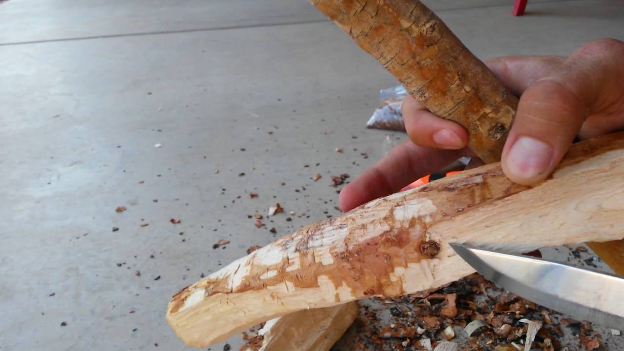 Friction Fire Testings- Part 1 -Making a Pine Hearth Board and Spindle ...