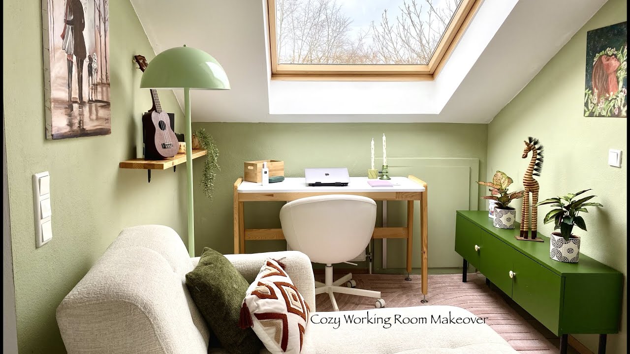 Cozy Working Room / Home Office Makeover - YouTube