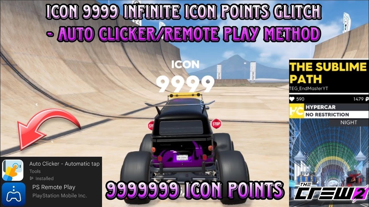 Becoming Icon 9999 with Auto-Clicker Easy | The Crew 2 - YouTube