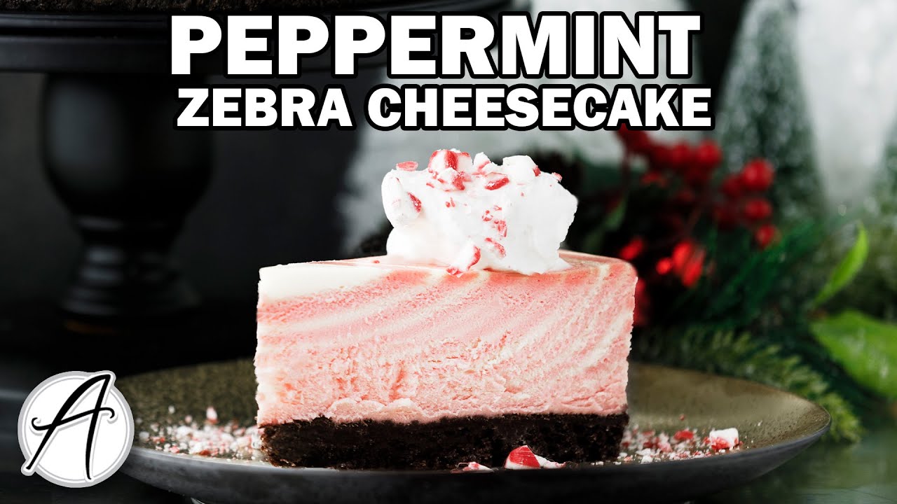 How to Make Peppermint Cheesecake | Zebra Cheesecake Recipe - YouTube