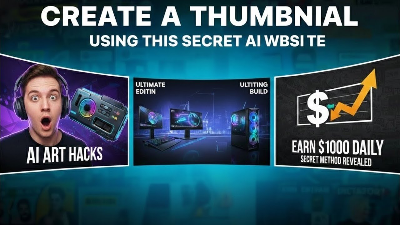 Create a professional thumbnail by using this secret website 🤫 | By ...