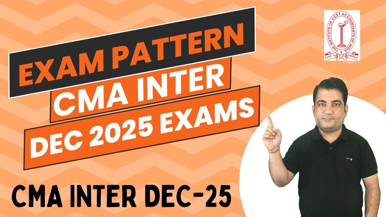 CMA Inter Syllabus Dec 2025 ~ Paper Pattern #cmainter #cmainterlectures ...