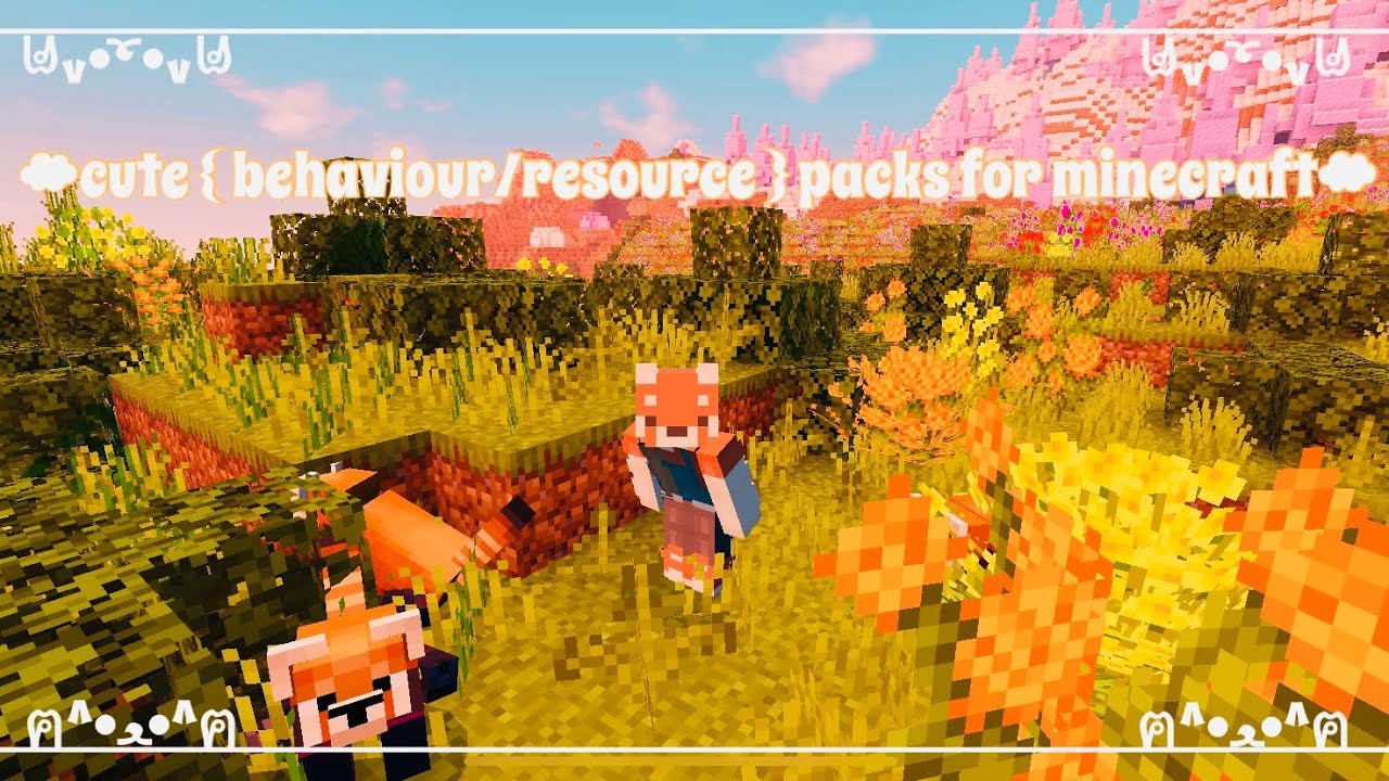 CUTE behaviour/resource packs🐝 for minecraft pe and BEDROCK꧂ - YouTube