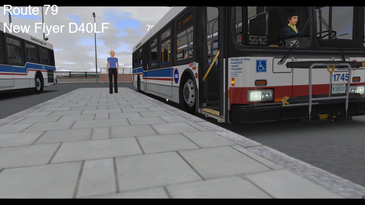 OMSI 2 Chicago Route 79 New Flyer D40LF DXVK Graphics - YouTube