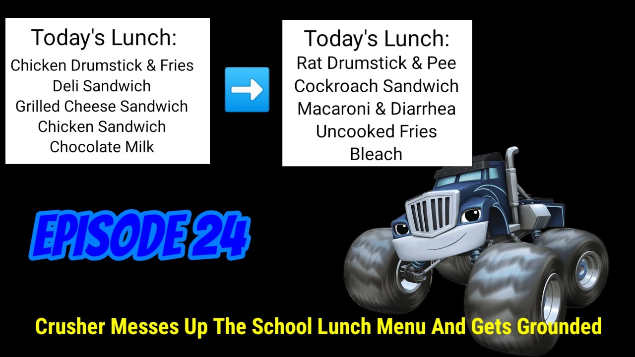 Crusher Messes Up The School Lunch Menu And Gets Grounded - YouTube