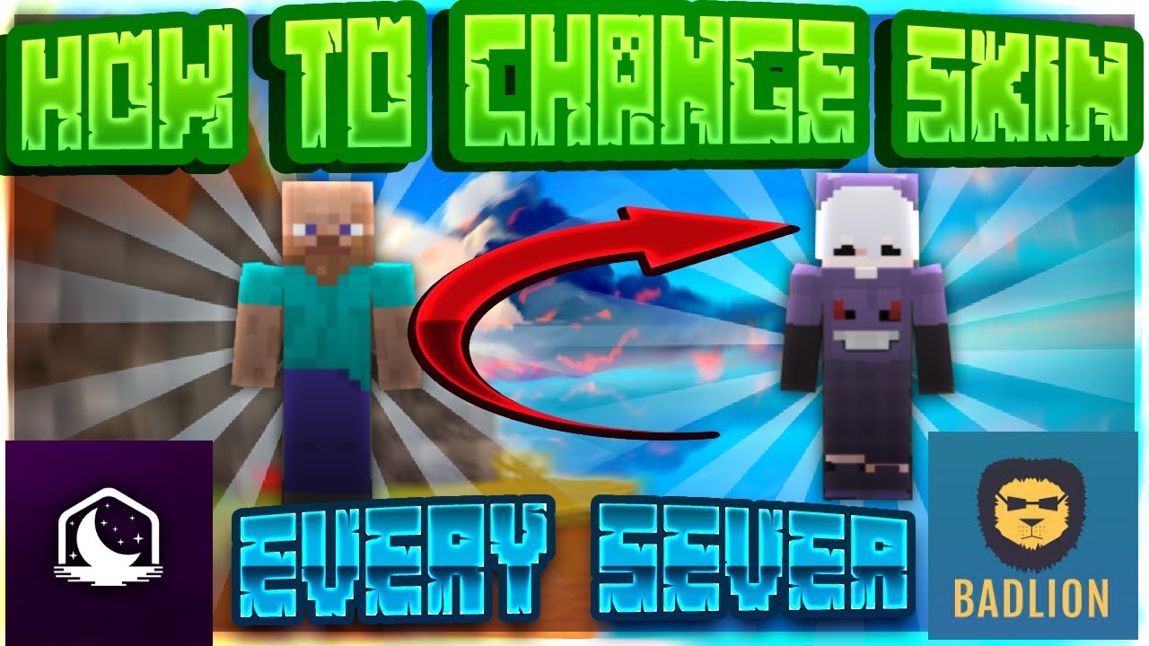 Cách Đổi Skin Minecraft, Lunar Client, Badlion Mọi Sever || How To ...