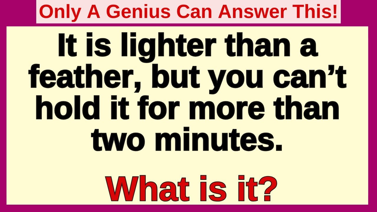Riddles, Riddles! | Can You Solve These Genius Riddles & Brain Teasers ...