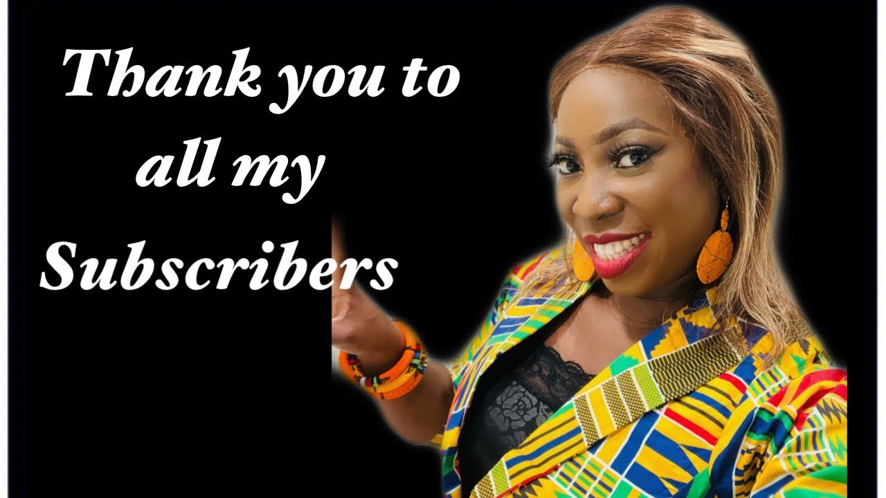 A HUGE THANK YOU TO ALL MY SUBSCRIBERS VIDEO (I sincerely appreciate ...