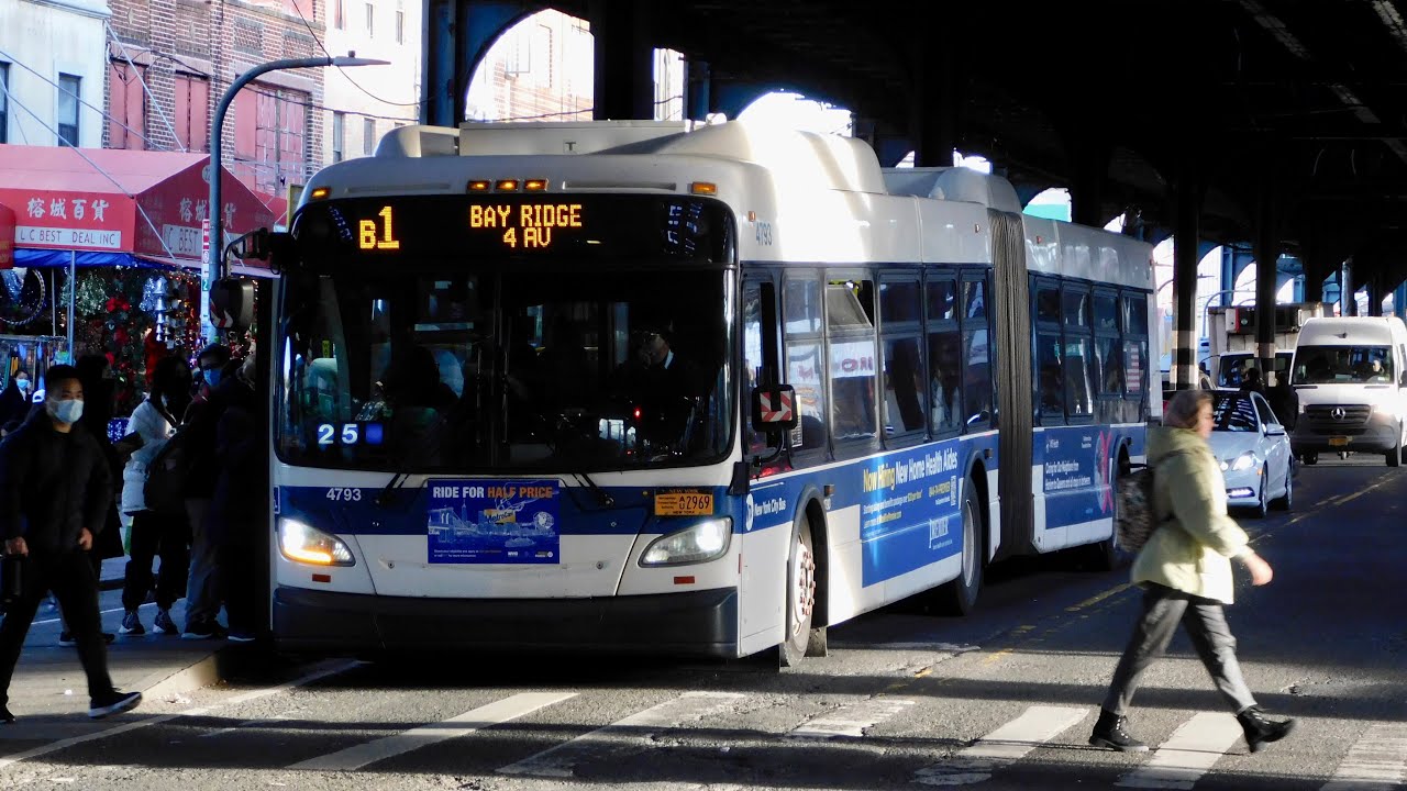 MTA NYCT | 2013 NFI “Xcelsior” XD60 [#4793] B1 - YouTube