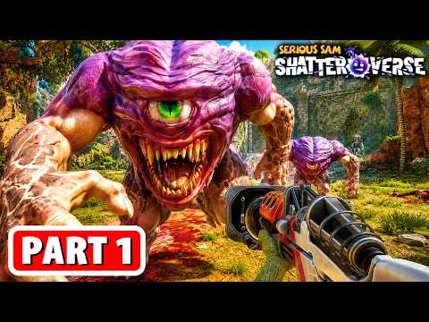 SERIOUS SAM: SHATTERVERSE Gameplay Walkthrough Part 1 - FULL GAME (No Commentary)