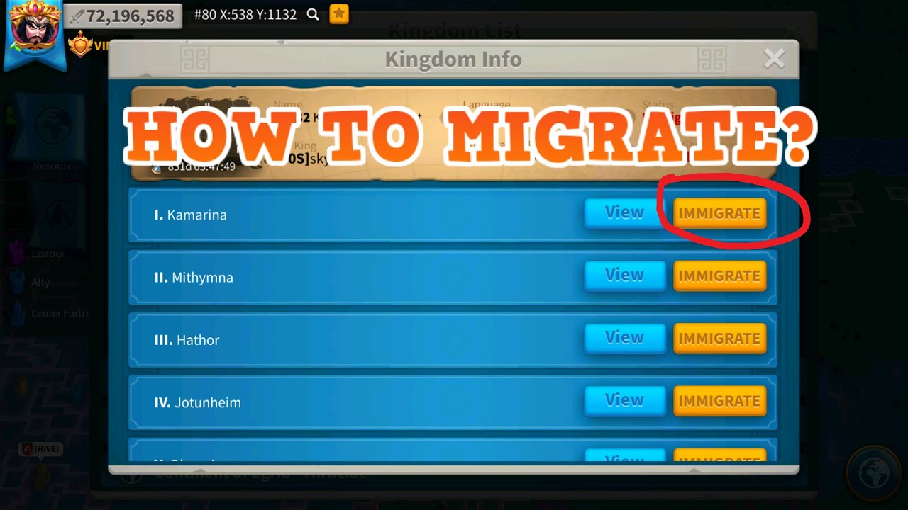 RoK - How To Migrate? Reduce The Risk Of Migrating To The Wrong Kingdom ...
