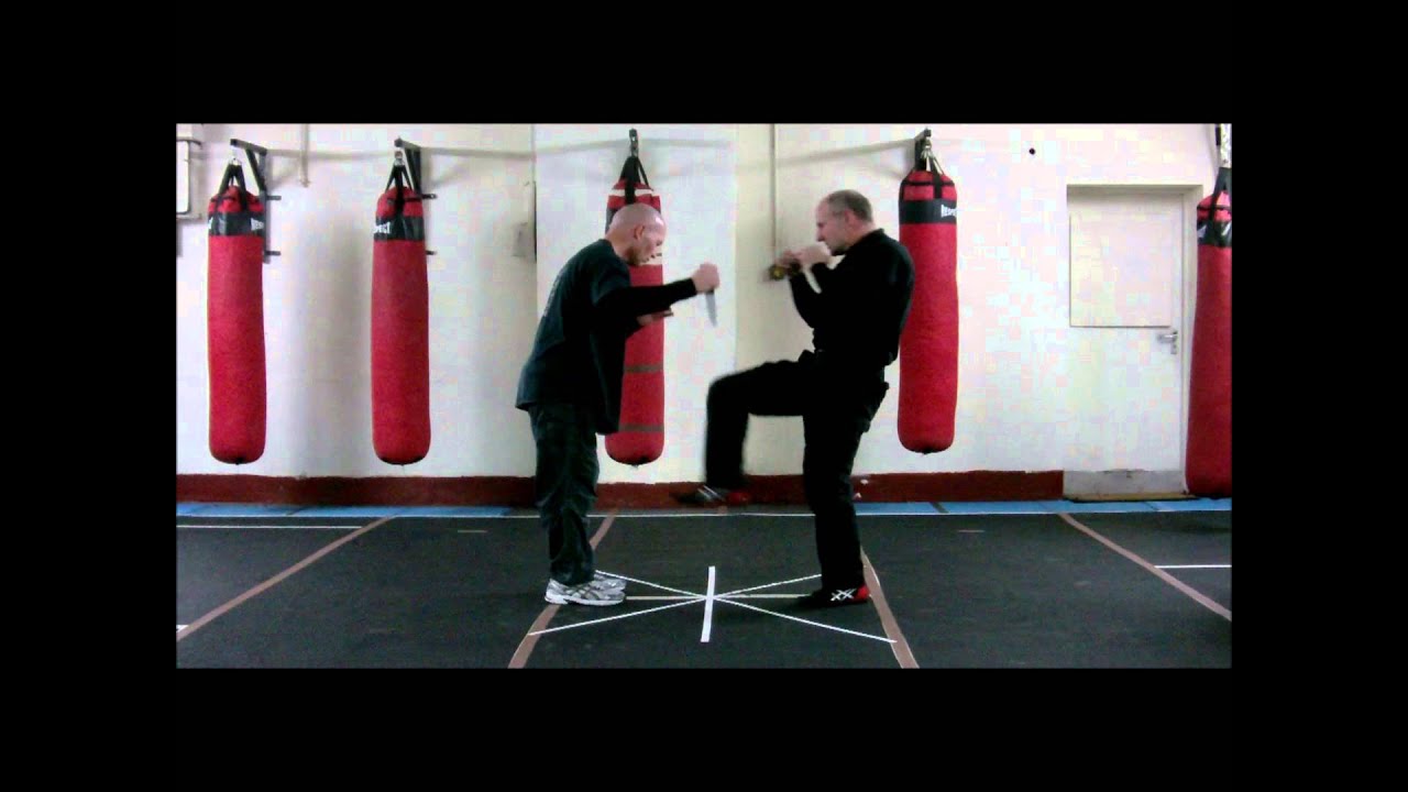 Krav Maga Knife Escape Overhead Attack P1 - YouTube