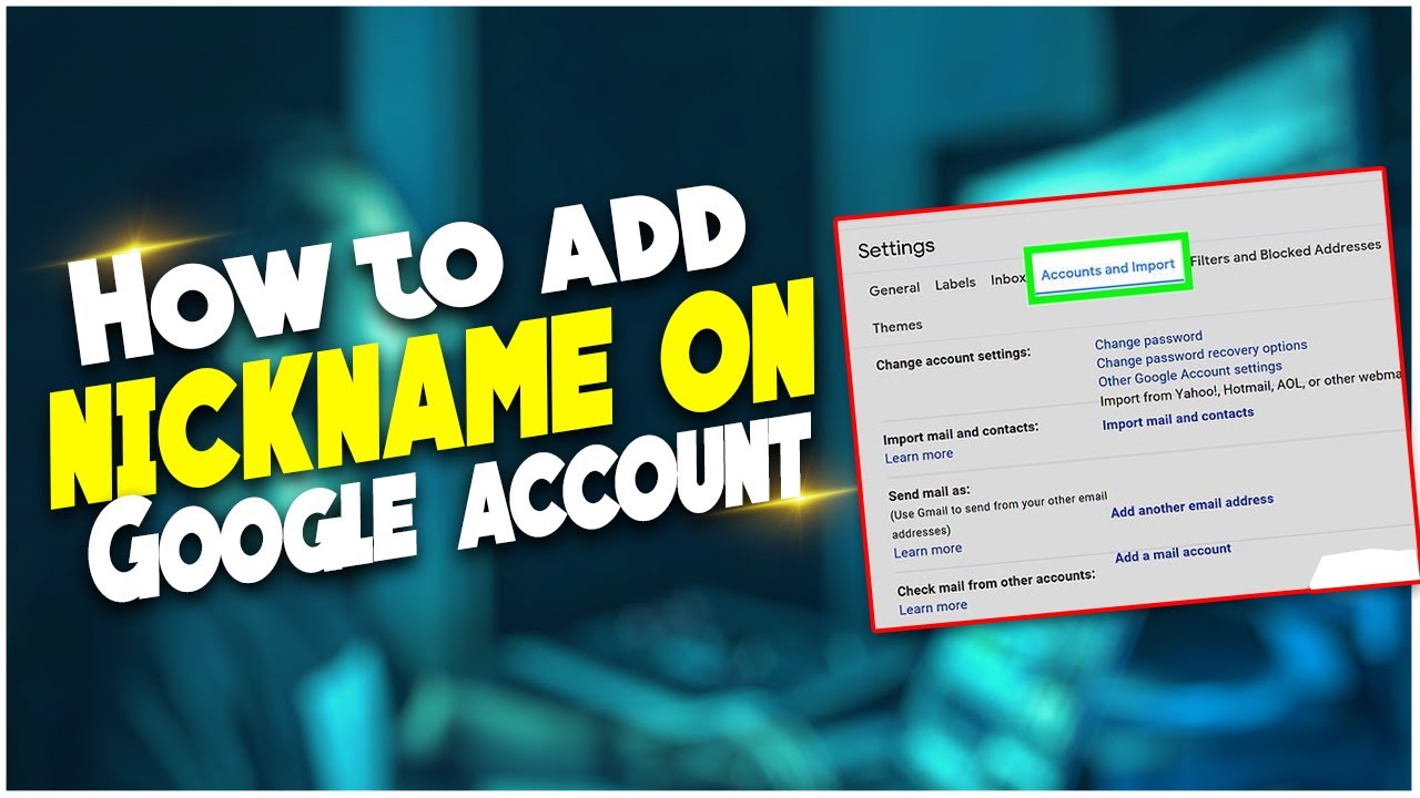 How to add nickname on google account | F HOQUE | - YouTube