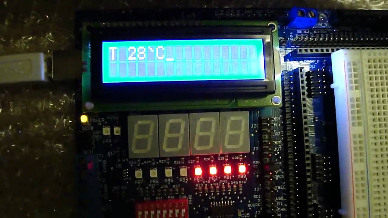 Temperature Controlled DC motor using HCS12 - YouTube