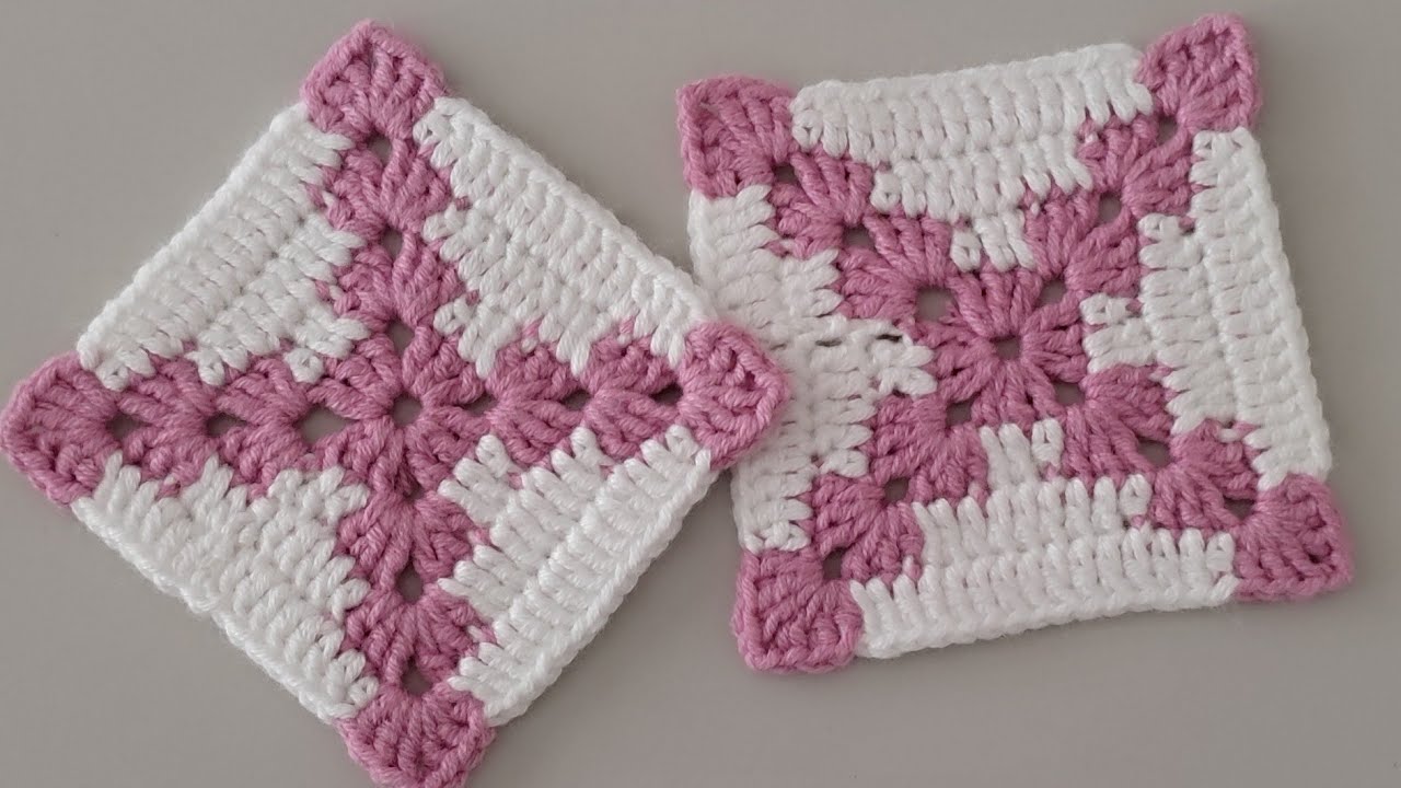 Quick and Simple Crochet Granny Square Design | Beginner-Friendly Tutorial - YouTube
