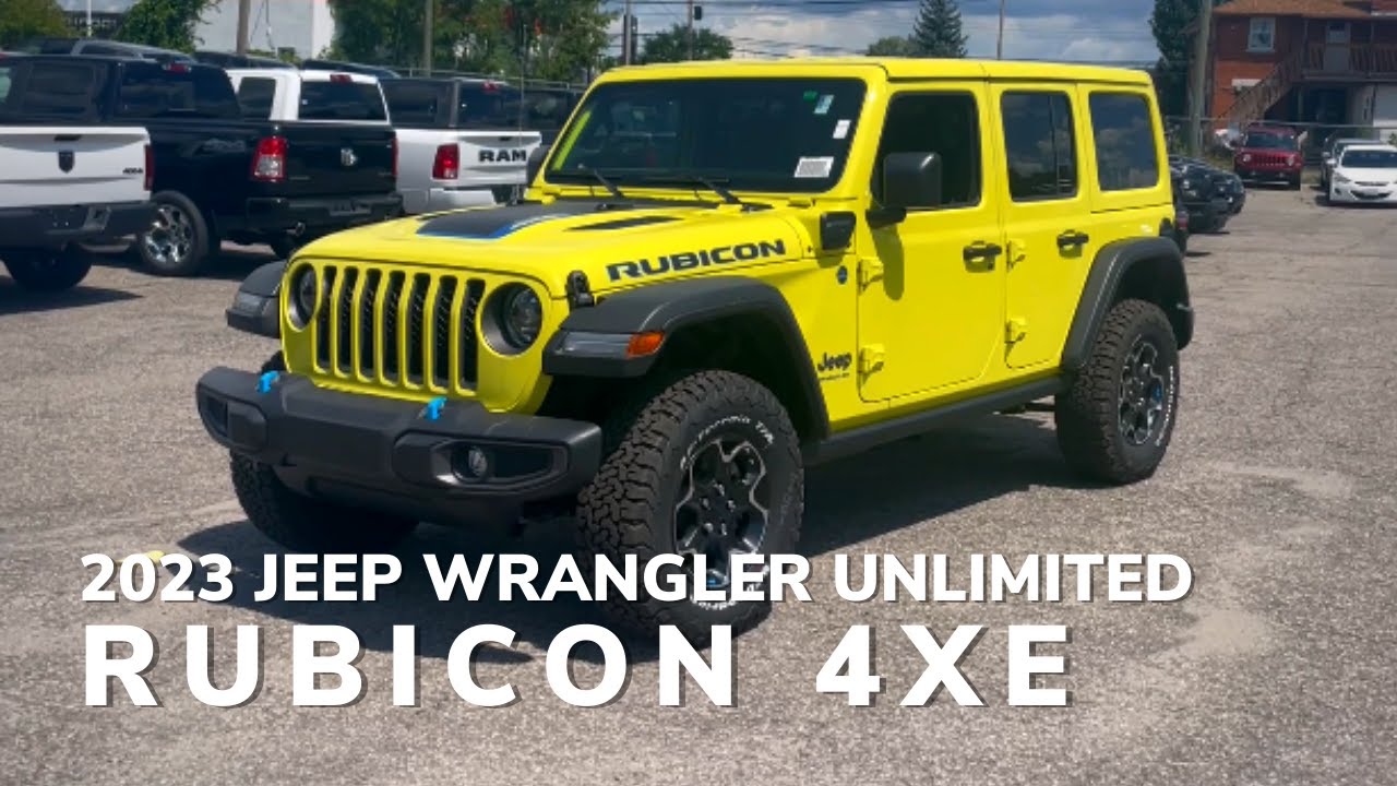 2023 Jeep Wrangler Unlimited Rubicon 4xe in High Velocity | St-Laurent ...