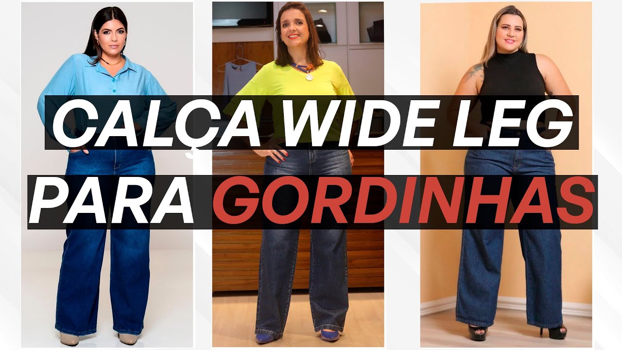 Como usar calça wide leg: mulheres gordinhas e quadril largo. - YouTube