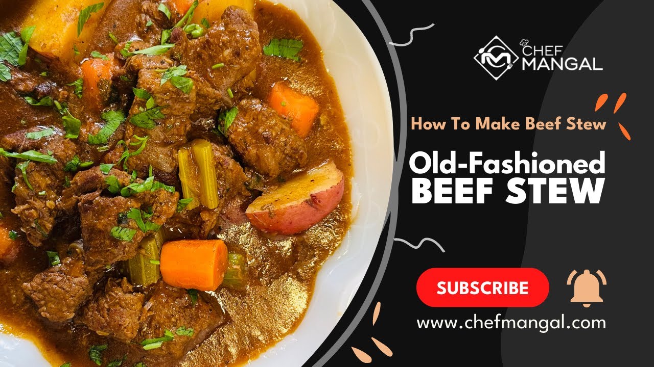 Old-Fashioned Beef Stew Recipe - Carrots & Potatoes | Healthy | Easy ...