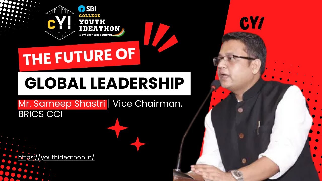 🌏 Mr. Sameep Shastri Visionary Speech at College Youth Ideathon 2025 ...