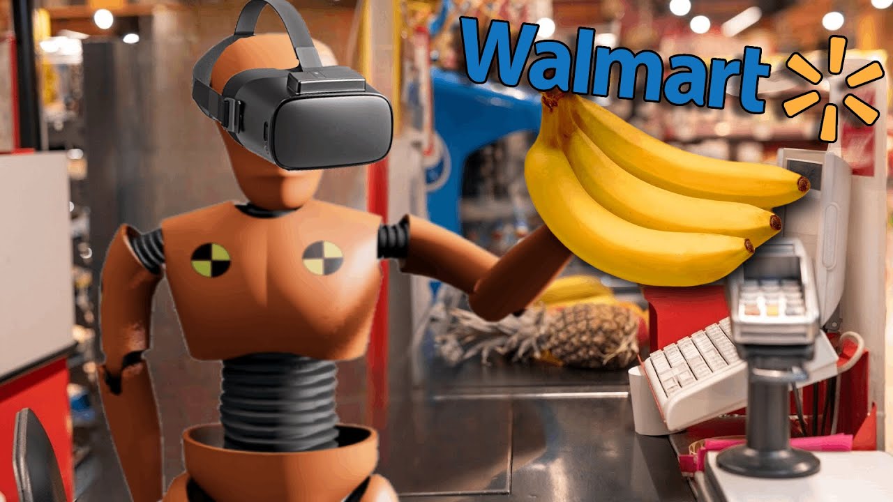 Trying to be a cashier in VR... - YouTube