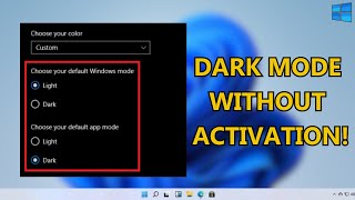 How to Make Windows Dark Mode without Activation | Doovi