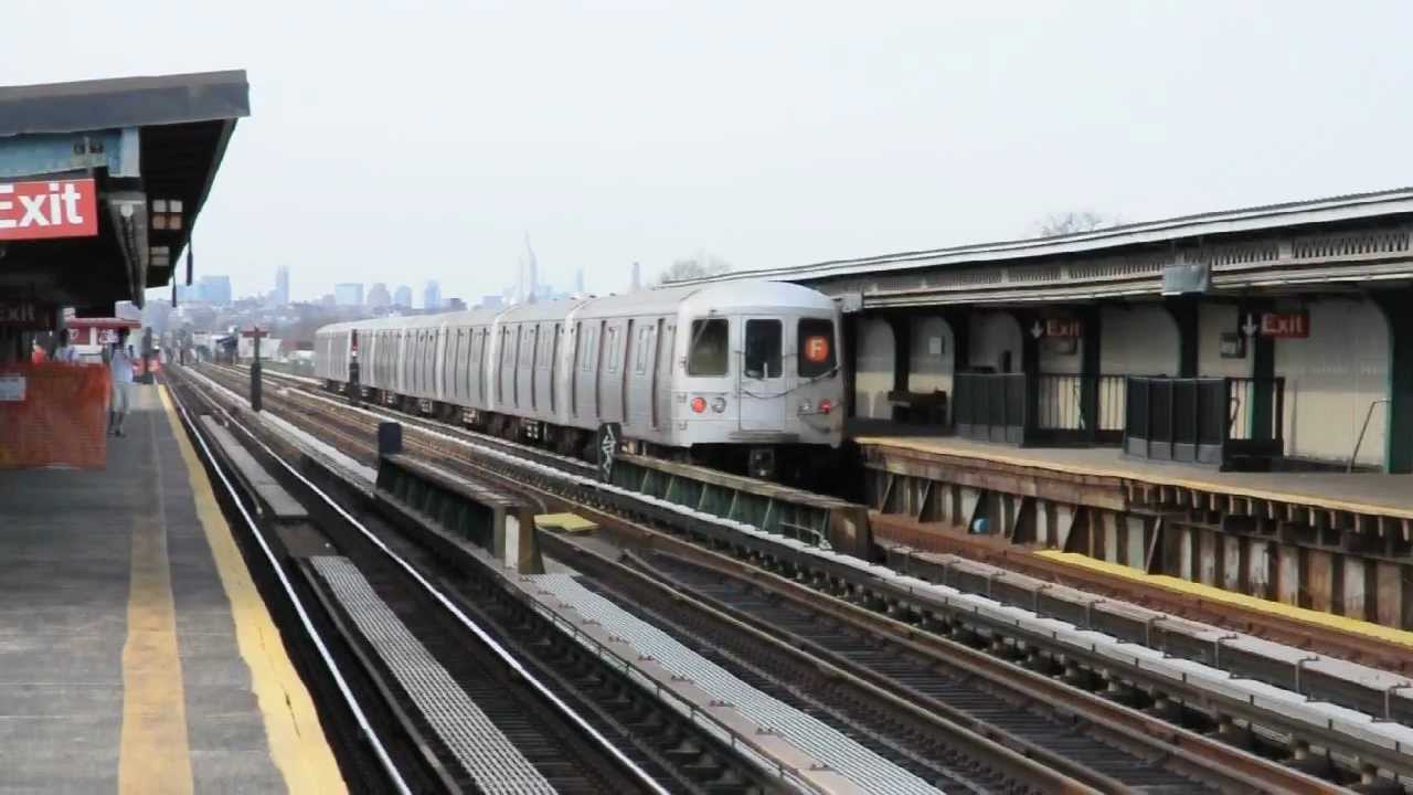 MTA NYC Subway R46 F Local Train via Avenue P - YouTube