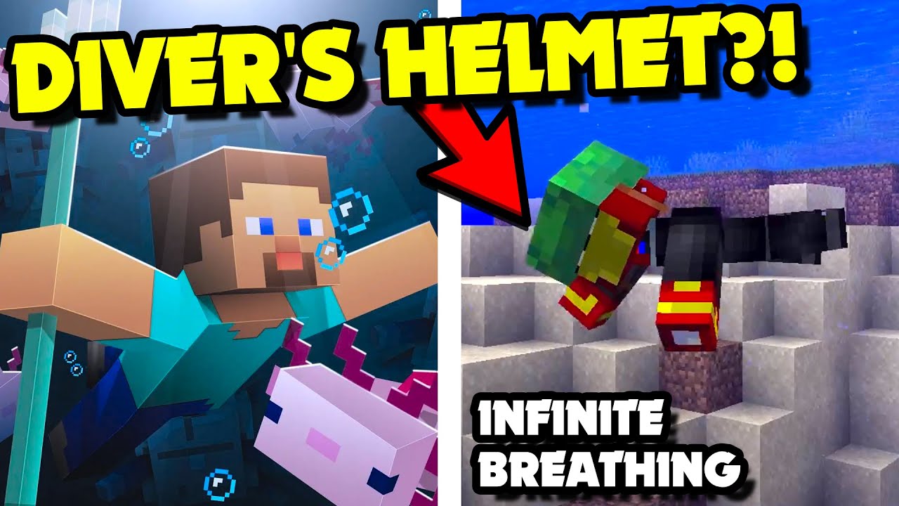 DIVER'S HELMET With Commands in Minecraft 1.21.5+ Java?! Infinite ...