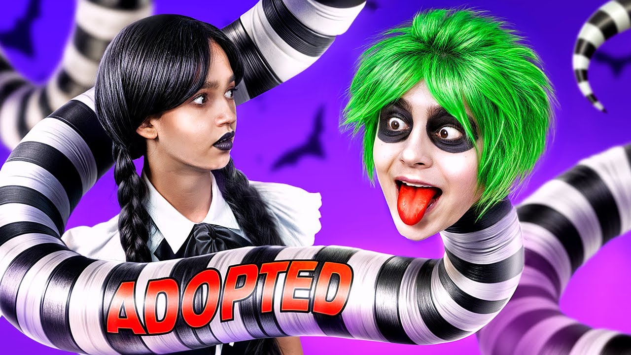 Wednesday is geadopteerd door Beetlejuice! Wednesday Addams is dood ...