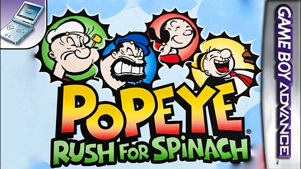 Playing Popeye Rush for Spinach Game Boy Advance 2005 - YouTube