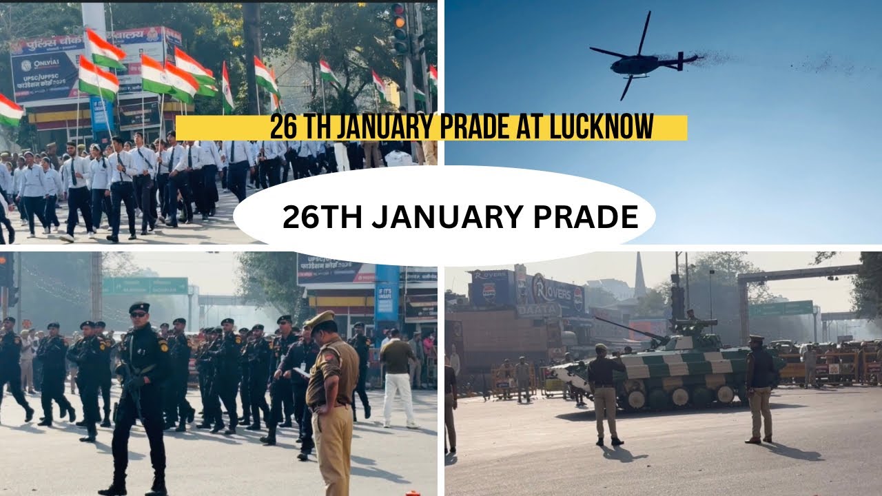26th January PARADE at Lucknow || #26january #parade #paradesound # ...